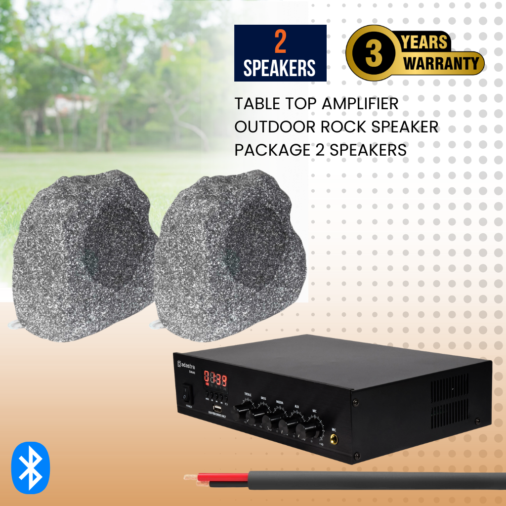 Table Top Amplifier Outdoor Rock Speaker Package 2 Speakers Background ...